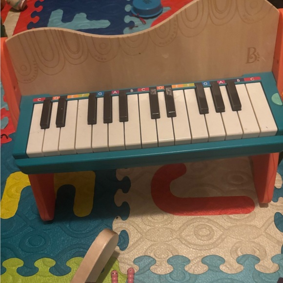 B.Toys | Toys | B Toys Wooden Toy Piano Mini Maestro Piano Keyboard ...